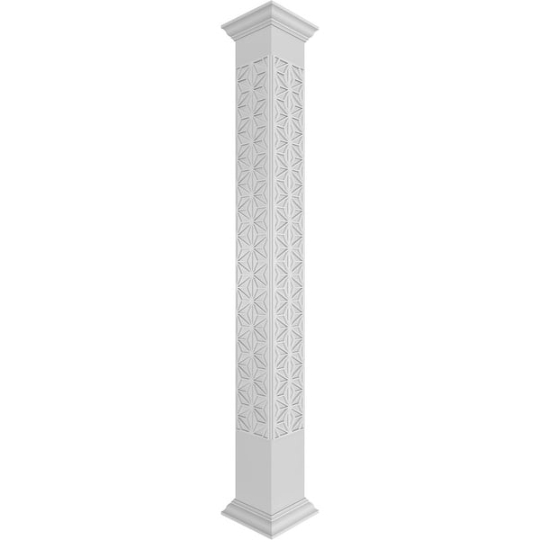 Craftsman Classic Square Non-Tapered Hampton Fretwork Column - Bed Bath ...