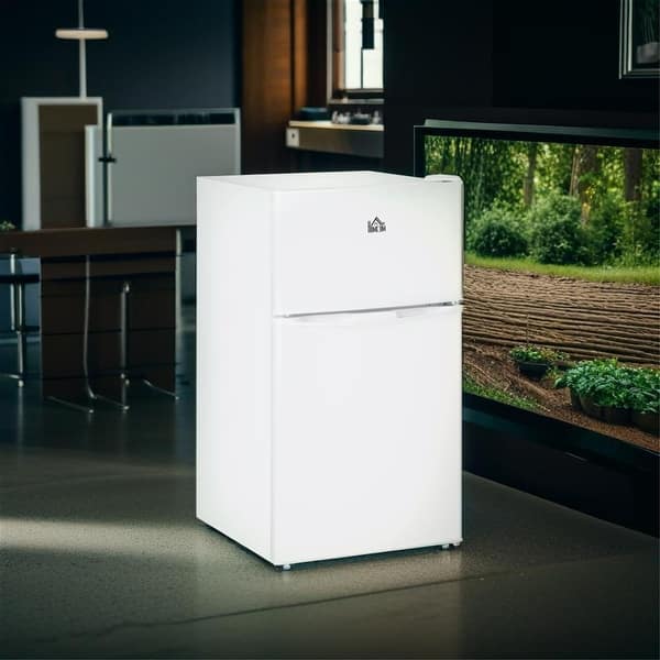 Double Door Mini Fridge with Freezer - Bed Bath & Beyond - 39595172