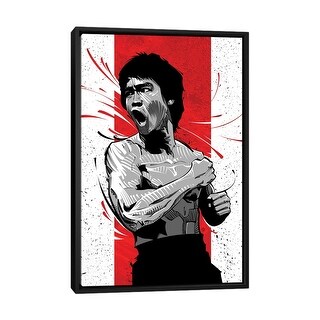 iCanvas "Bruce Lee Red" by Nikita Abakumov Framed Canvas Print - Bed ...