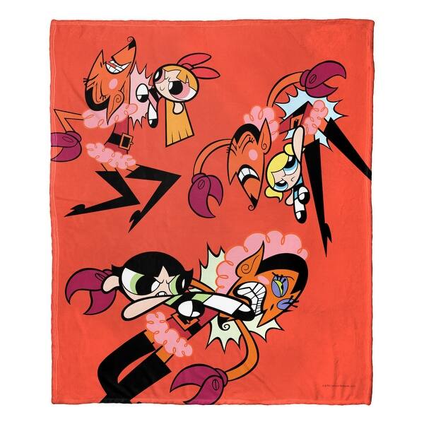 Cartoon Network Powerpuff Girls Get Him Silk Touch Throw Blanket - Bed ...
