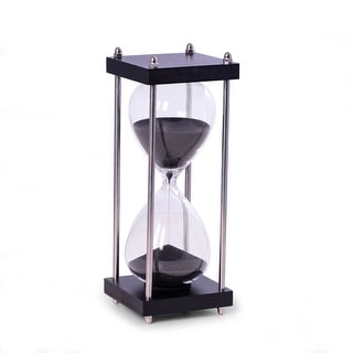 30 Minute Sand Timer with Black Wood and Black Sand - Bed Bath & Beyond ...