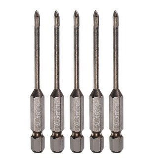 5pcs Titanium Masonry Drill Bit Triangle Drill Bit w Hex Shank - Bed ...