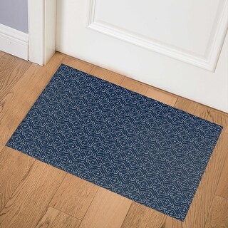 RIDGE BLUE Doormat By Becky Bailey - Bed Bath & Beyond - 34797492