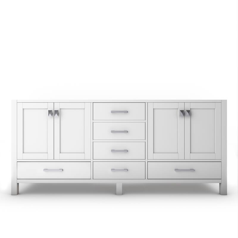 Yamyam 59" Double Bathroom Vanity (Base Only) - Overstock - 32893202