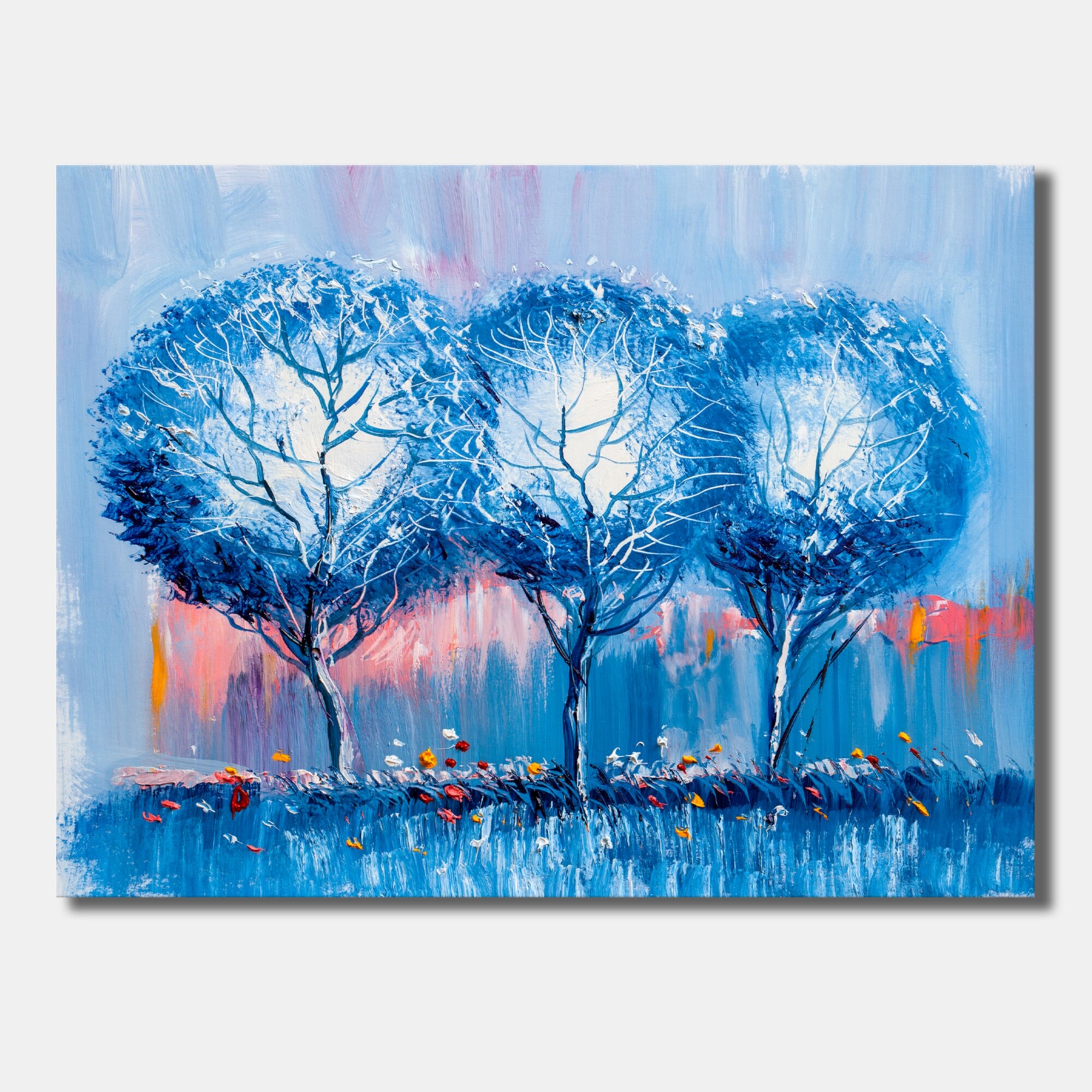 pretty blue trees
