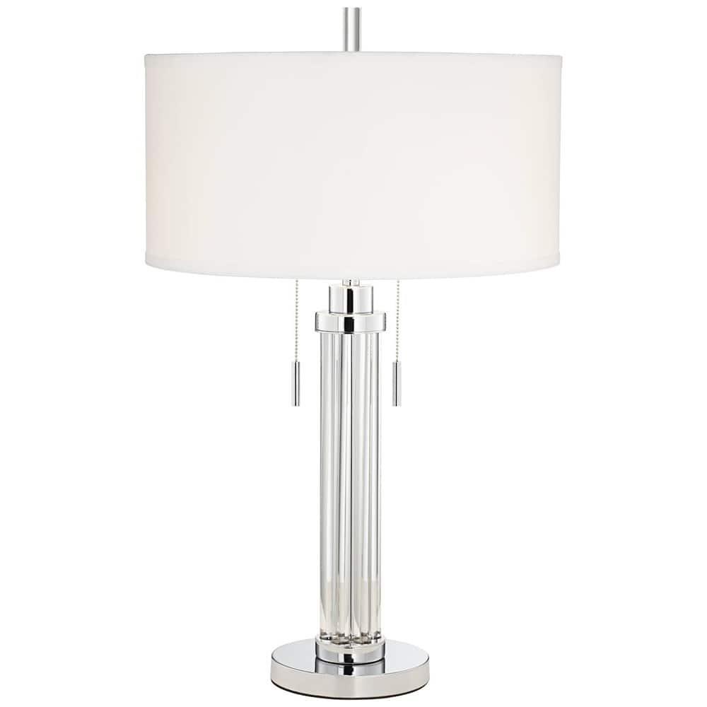 Design Cadence Modern Glass Column Table Lamp - 30" x 18" - Bed Bath ...