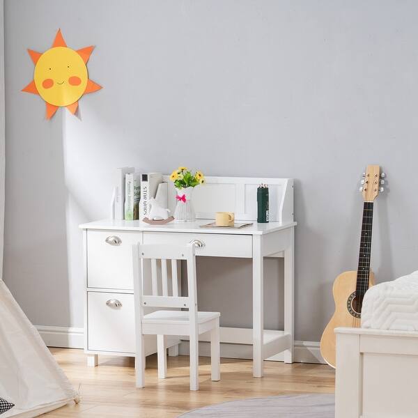 Home Use Spray Paint Kids Desk Student Table and Chair Set - Bed Bath ...