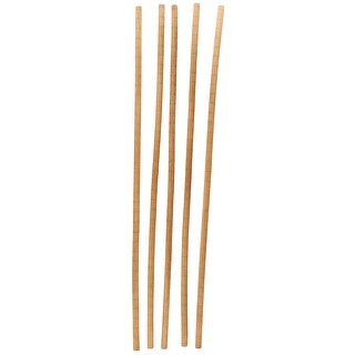 Bamboo Wood Tall Sticks Home Decor Natural Foliage - Set of 5 Brown ...