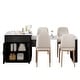 All-in-one Kitchen Island Dining Table Set with Power Outlet, Drawers ...