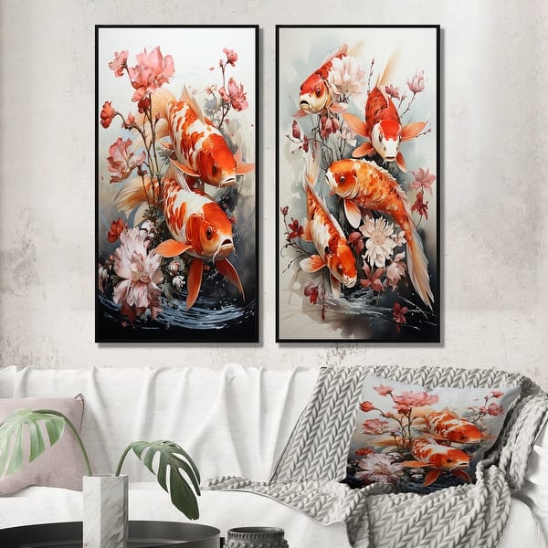 koi wall decor