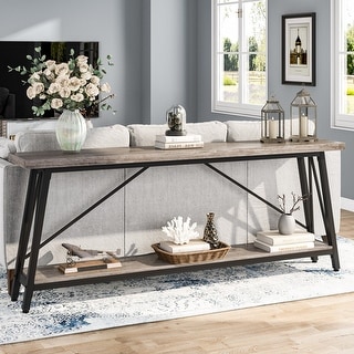 70.9 inch Extra Long Console Table Behind Sofa Couch, Narrow Entryway Table - On Sale - Bed Bath ...