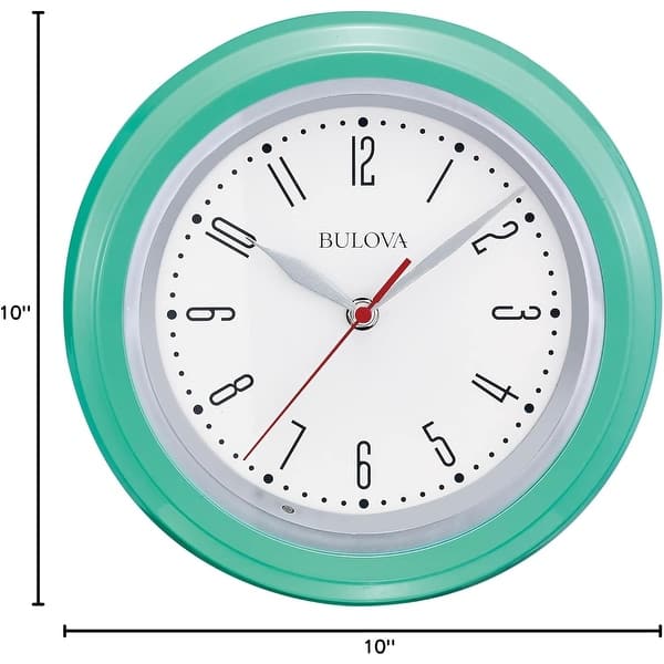 Bulova Clocks C4892 Darian Back Lit Dial Modern Decorative Wall Clock ...