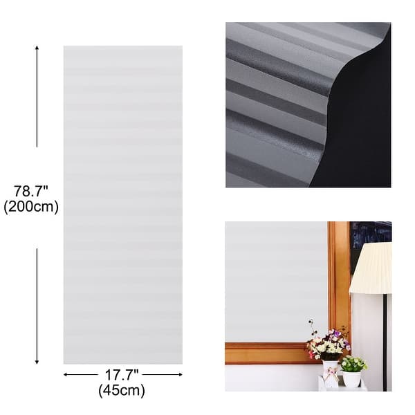 PVC 78.7 x 17.7 Inch Anti UV Window Film Sticker Shutters - White - Bed ...