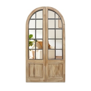 Distressed Arched Window Pane Mirror Set of 2 - Bed Bath & Beyond ...