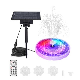 2.5W Solar Water Pump Light With Remote Control, Three Color ...