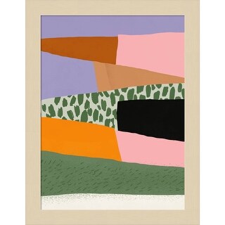 Abstract Minimalism Collage 02 by Little Dean Wood Framed Wall Art ...