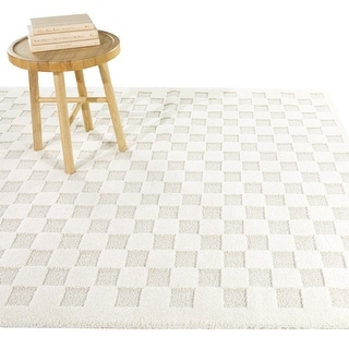 Coveney Checkered Area Rug - Bed Bath & Beyond - 39378659