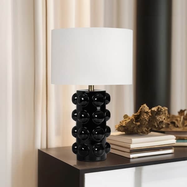 black table lamp