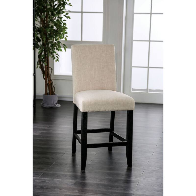 Shap Rustic Linen Counter Height Chairs (Set of 2) by Furniture of ...