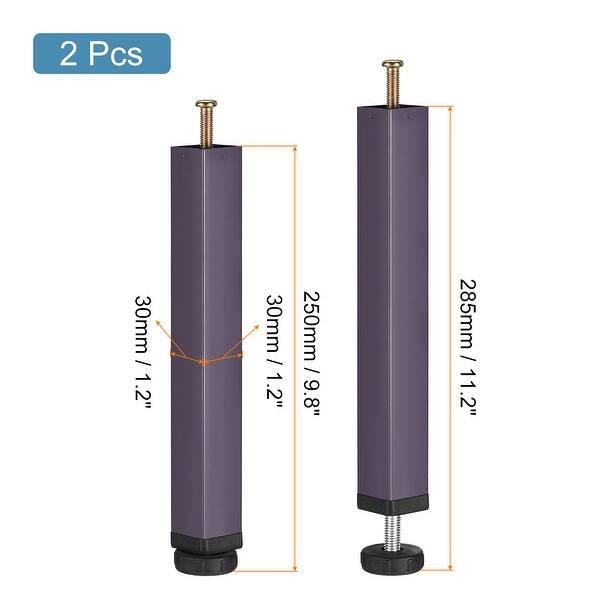 2pcs Adjustable Height Bed Frame Support Legs - Bed Bath & Beyond ...