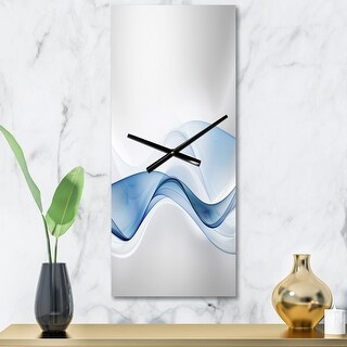 Designart '3D Wave of Water Splash' Modern Metal Wall Clock - Bed Bath ...