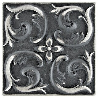 Moroccon Metal Insert Tile Wrought Iron 2x2 ( PACK OF 8 PIECE) - Bed ...
