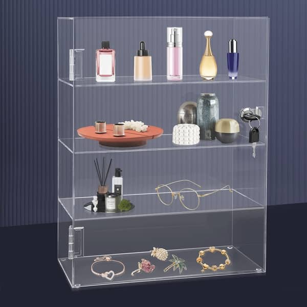 Clear Countertop Display Case 4 Layer Acrylic Showcase - 4 Layers - Bed ...