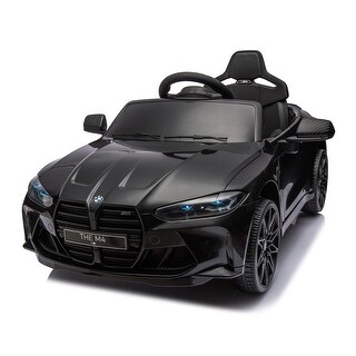 Black Kids ride on toy car with Parents Remote Control Three speed ...