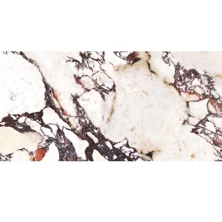 The Tile Life Cala Rosso 12 x 24 Viola Marble Look Porcelain Tile - Bed ...