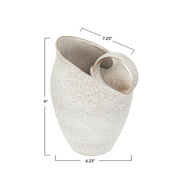 Textured Stoneware Pitcher in Reactive Glaze - Bed Bath & Beyond - 38952768