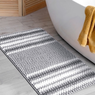 Chenille Rug Nonslip Mat Shaggy Soft Absorbent - Bed Bath & Beyond ...