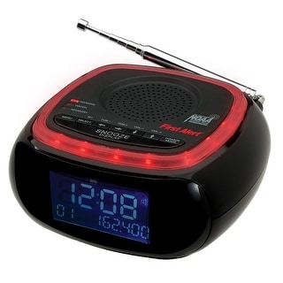 First Alert AM/FM Weather Band Clock Radio w/S.A.M.E. Alert - SFA1150 ...