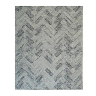 Hand-tufted Wool MULTY GREY Transitional Geometric Modern Tufted Rug ...