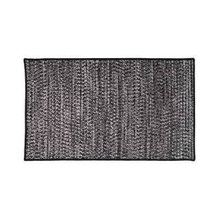 Gray Black Tweed Hcrafted Rectangle Reversible Doormat 26" x 40" - Bed ...