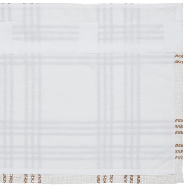 Wheat Plaid Valance 19x90 - M - Bed Bath & Beyond - 34491910