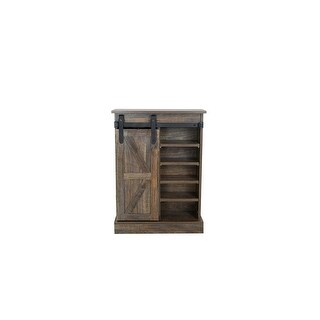 Rural Sliding Barn Door Storage Cabinet - Bed Bath & Beyond - 40505232