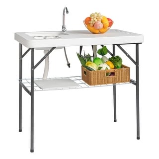 HDPE Rectangular With Barbed Wire Foldable Outdoor Fish Killing Table ...