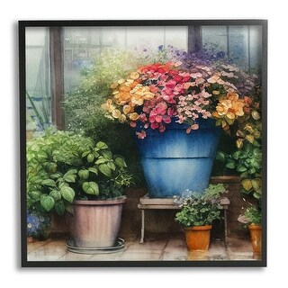 Stupell Blooming Flowers Vivid Garden Framed Giclee Art by Alpenglow ...