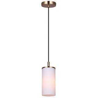 KINSLEA 1 Light Pendant, Gold Finish - Bed Bath & Beyond - 40222686