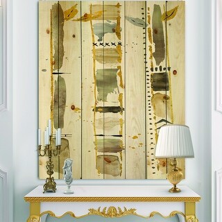 Designart 'Golden Birch Forest VI' Modern & Transitional Print on ...