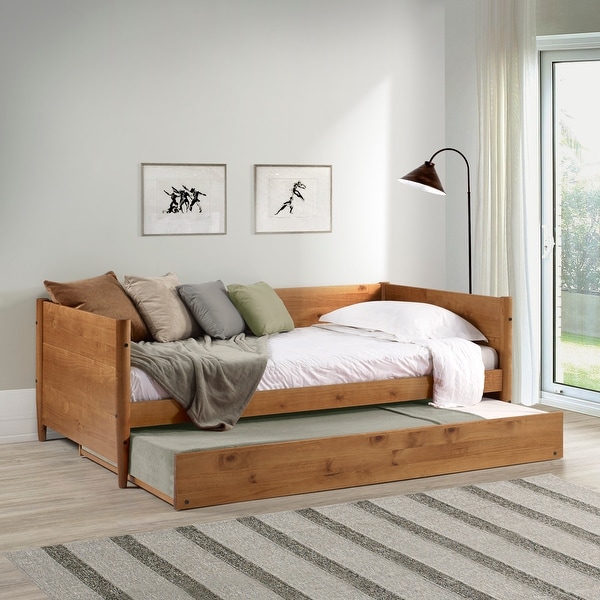 Mid century modern trundle bed store