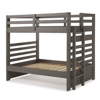 Taylor & Olive Trillium Tall Twin over Twin Bunk Bed, 2 Drawers - On ...