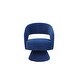 Velvet Swivel Rhombus Accent Chair Armchair, Round Barrel Chair Single ...