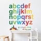 RoomMates Colorful Lowercase Alphabet Giant Peel and Stick Wall Decals ...
