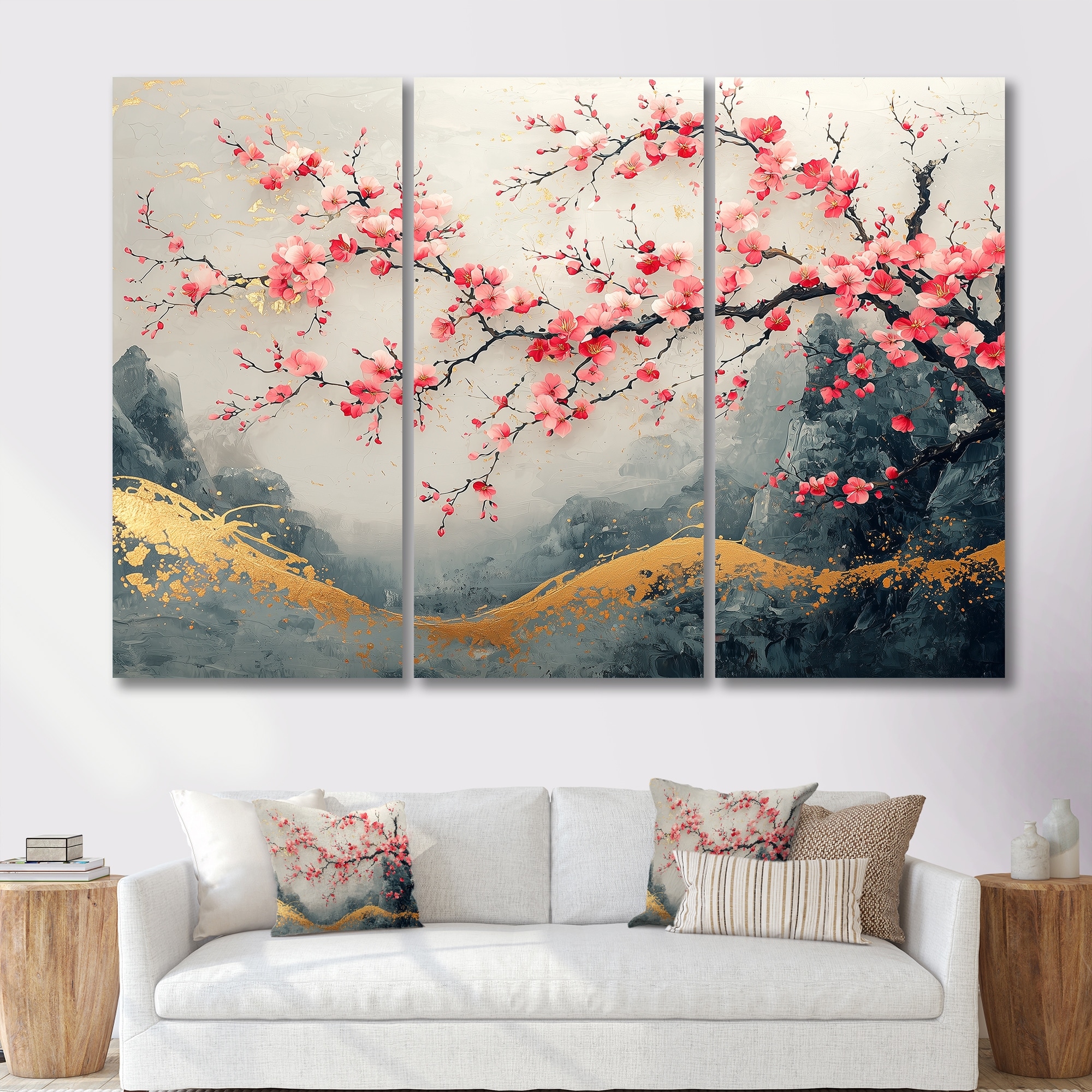 cherry tree wall art