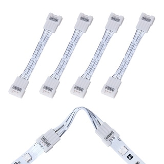 Armacost Lighting SureLock 4 Pin RGB LED Strip Light Corner Connectors ...