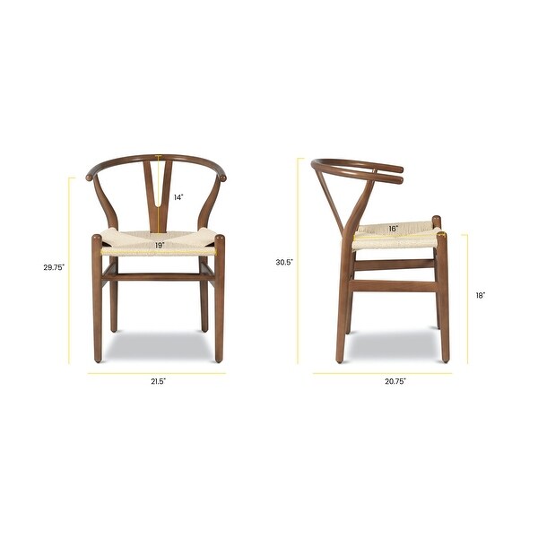 Poly bark wishbone chair store
