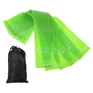 Resistance Bands Set, 5pcs 5-10 LBS Workout Bands with Carry Bag, Green ...