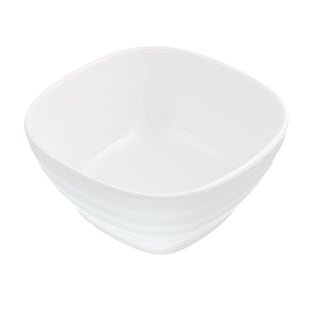 Plastic Square Shape Soup Cereal Fruits Rice Salad Bowl White - Bed ...