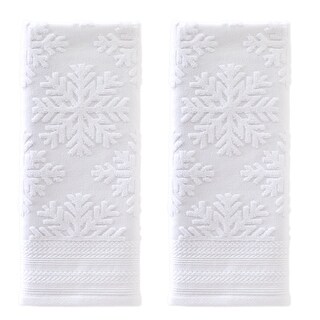 SKL Home Subtle Snowflakes Hand Towel (2-Pack) - Bed Bath & Beyond ...